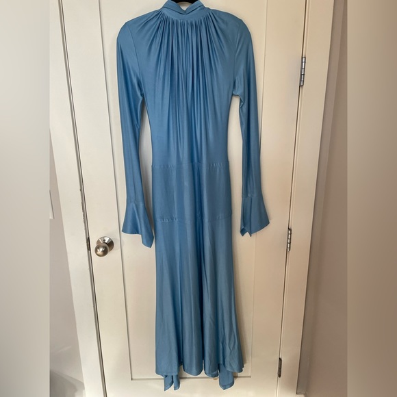 Paco Rabanne | Dresses | Paco Rabanne Blue Second Skin Long Sleeve ...